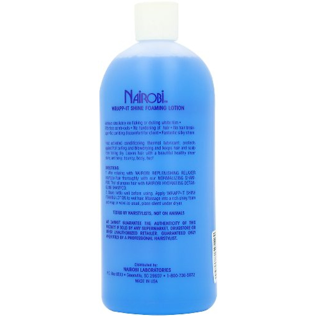 Nairobi Wrapp It Shine Foaming Lotion for Unisex, 32 Ounce