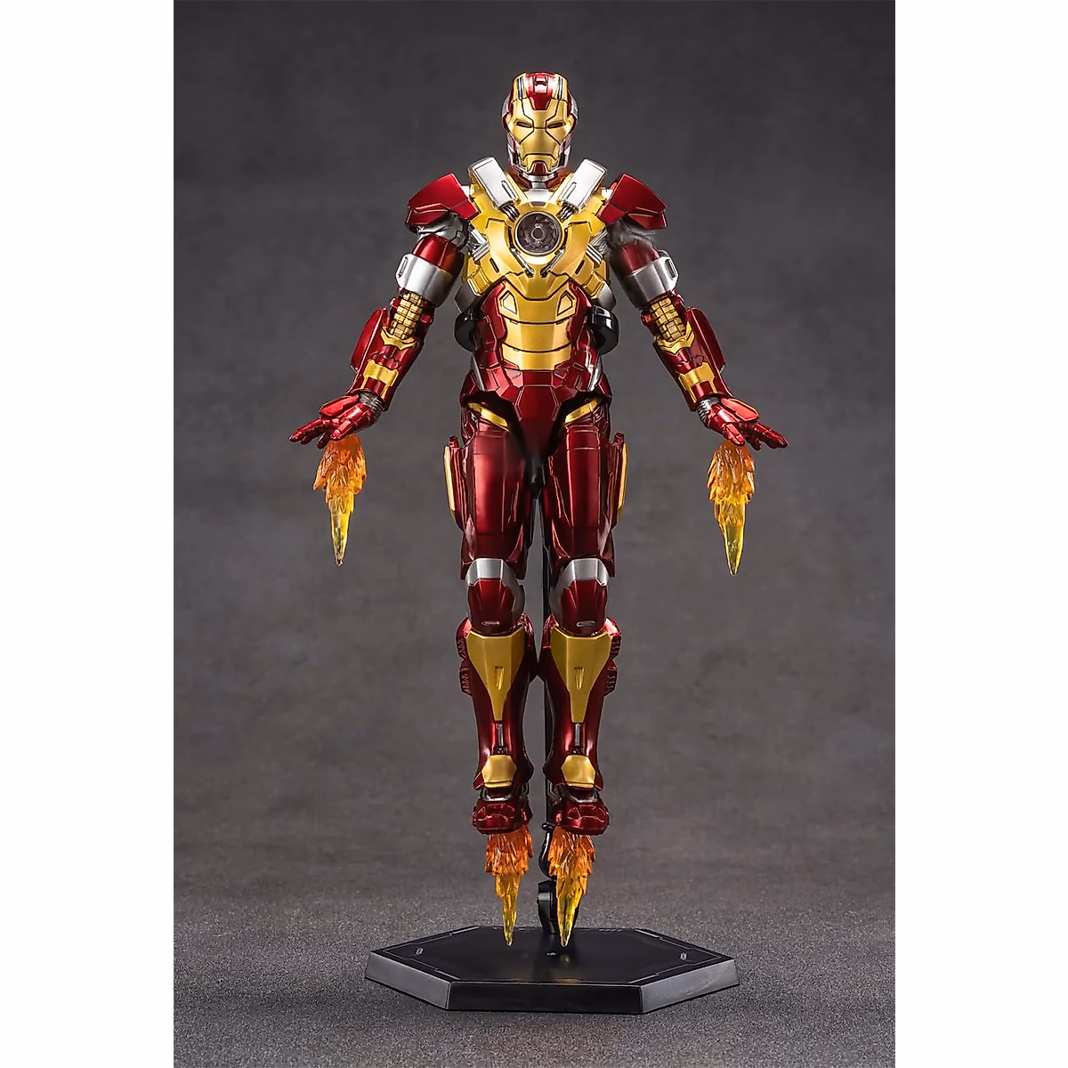 KUOMISUL 7 Inch Ironmɑn MK17 Action Figure,Exquisite Painting Collectible Toy with Lots of Accessories (1/10 Scale)