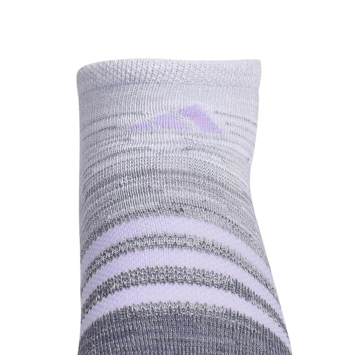 adidas Women's Superlite No Show Socks (6-Pair), Grey/Purple Tint/Haze Coral, Medium