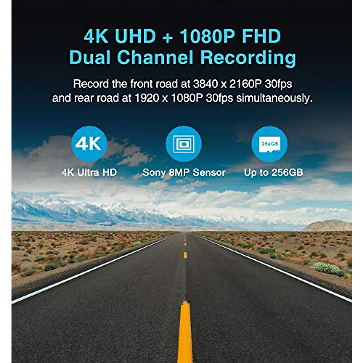 【Bundle: VIOFO A129Pro Duo with GPS + Bluetooth Remote】 VIOFO A129 Pro Duo 4K Dual Dash Cam 3840 x 2160P Ultra HD 4K Front and 1080P Rear Car WiFi Dash Camera w/GPS, Parking Mode, Motion Detection
