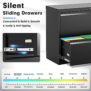 Greenvelly 3 Drawer File Cabinet on Wheels, Rolling Filing Cabinet with Lock, Metal File Cabinets with Legal/Letter /A4 Size for Office and Home, Under Desk, Blue