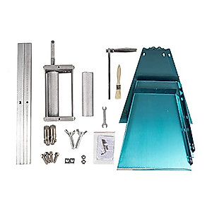 Malt Crusher Adjustable Barley Grinder 2 Roller Grain Mill Stainless Steel Adjustable Barley Grinder with Cleaning Brush and Large Capacity Hopper for Beer Brewing by LUCKEG