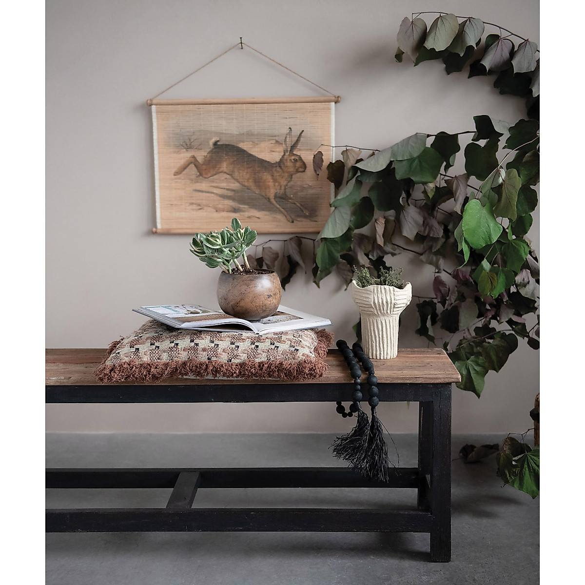 Creative Co-Op Mango Wood Bowl, Walnut Finish