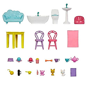 Barbie Dollhouse, Chelsea Playhouse with Transforming Areas & 20+ Pieces, Includes 2 Pets, Pool, Furniture & Accessories (Amazon Exclusive)