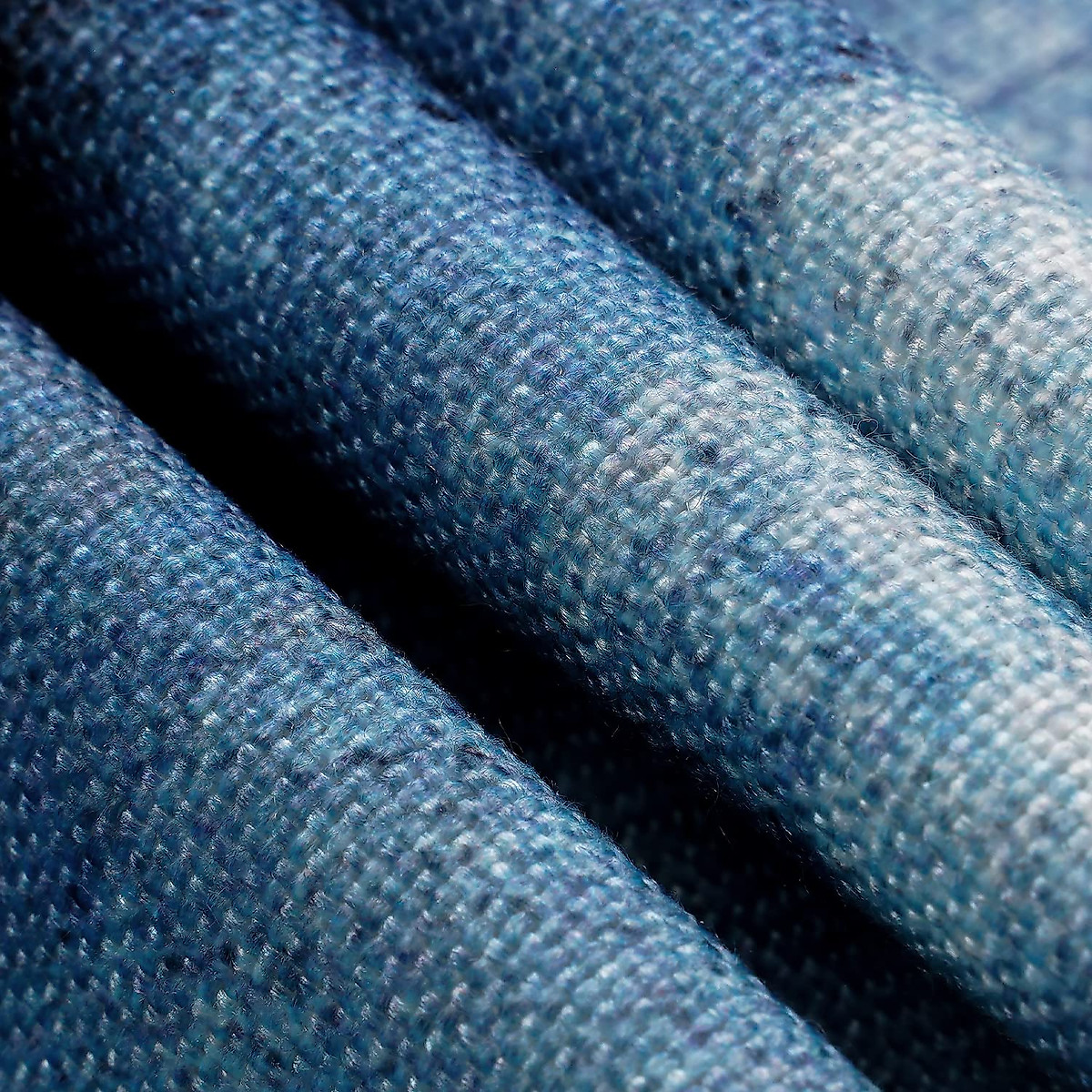 Blue and Grey Placemats Set of 4 Modern Abstract Art Placemats Heat Resistant Non-Slip Artwork Dining Placemats Washable Table Mats for Home Kitchen (Blue and Grey, 18"X12")