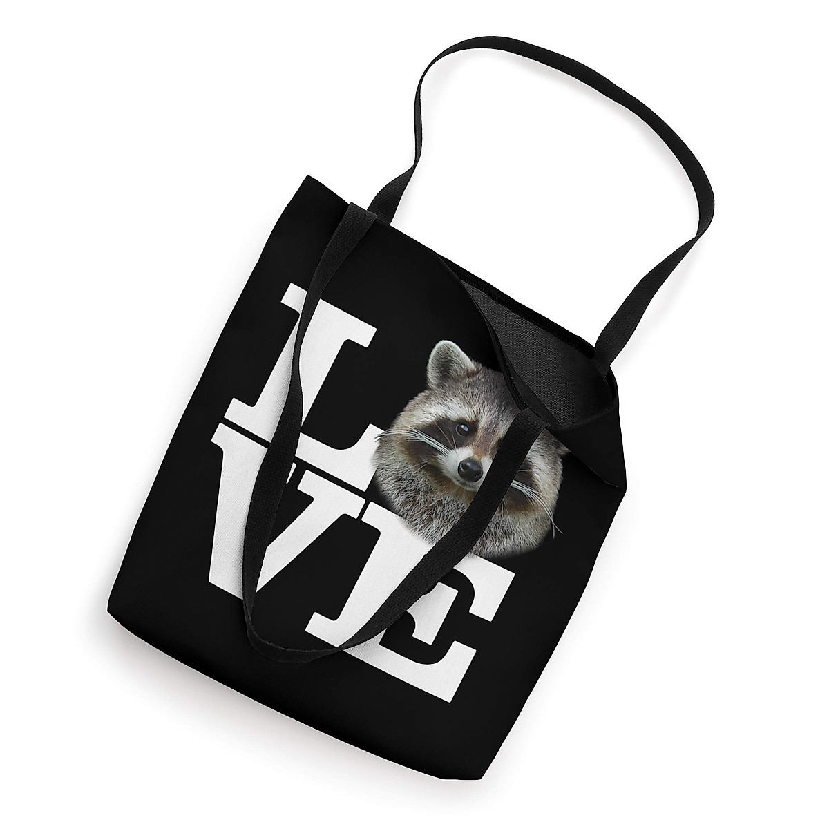 I Love Raccoons Funny Raccoon Love Gift Cute Racoon Tote Bag