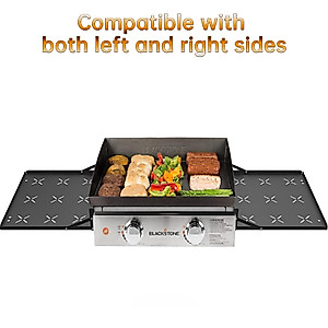 Griddle Side Shelf for Blackstone 17"/22"/28"Griddle, Heavy Duty Grill Side Shelf Griddle Accessories,Griddle Caddy,Black