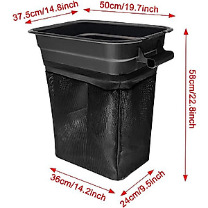 shiosheng 1pcs Replaces #532400226 400226 960730028,966529103, 960730019 Soft Grass Bag for Husqvarna Poulan AYP Craftsman G483ST, RZ30, RZ3016, AYP, Dixon Riding Lawn Mowers