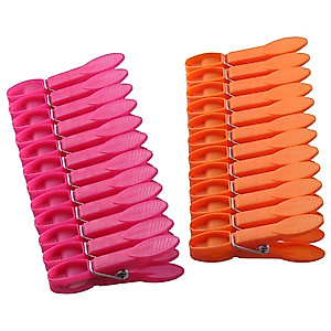 hobbyme 48Pcs Colorful Plastic Clothespins,Heavy Duty Laundry Clothespins,Mini Air-Drying Clothing Clips Set,Small Colored Clothes Pegs for Towel Food Package