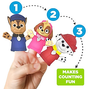 Ginsey Nickelodeon PAW Patrol 10 Piece Finger Puppet - Party Favors, Educational, Bath, Floating Pool, Beach Toys, Story Time, Playtime