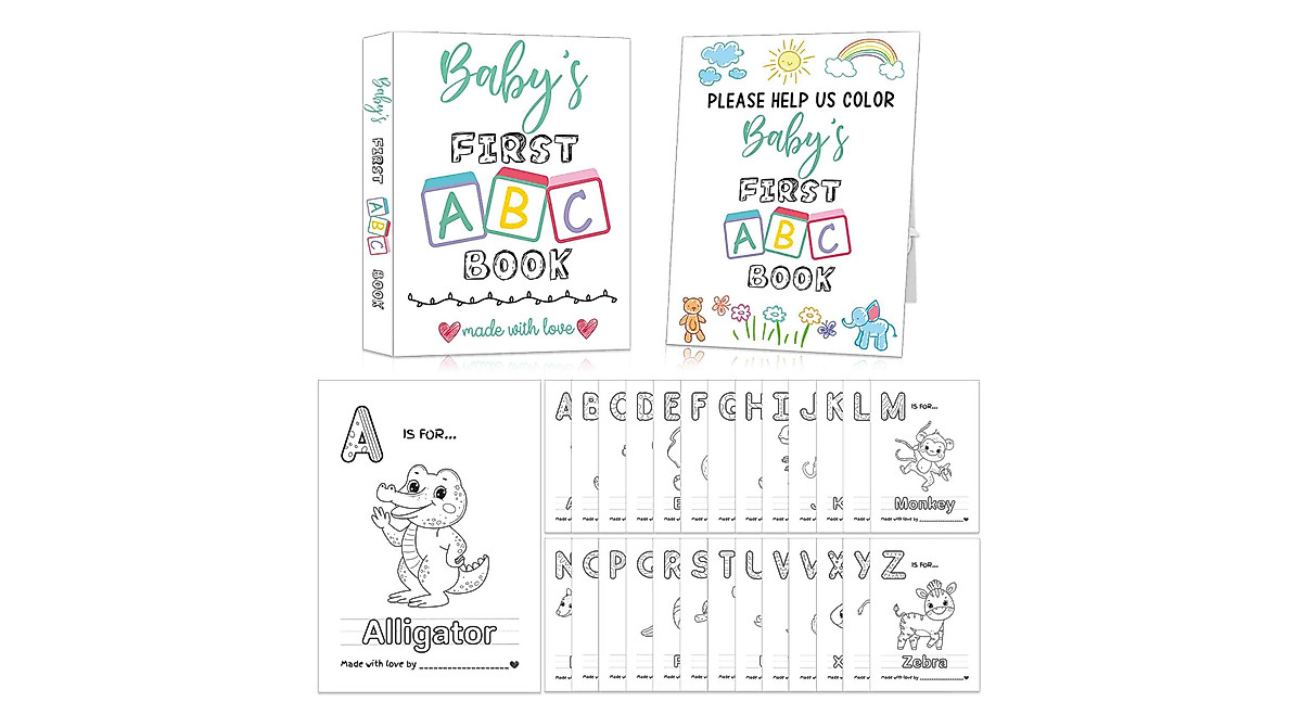 Baby's First ABC Book - Fun Baby Shower Keepsake