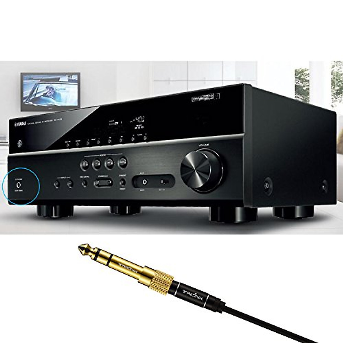 TRILINK Stereo Audio Adapter [Gold-Plated Pure Copper ] 6.35mm (1/4 inch) Male to 3.5mm (1/8 inch) Female Headphone Jack Plug, 3 Pack