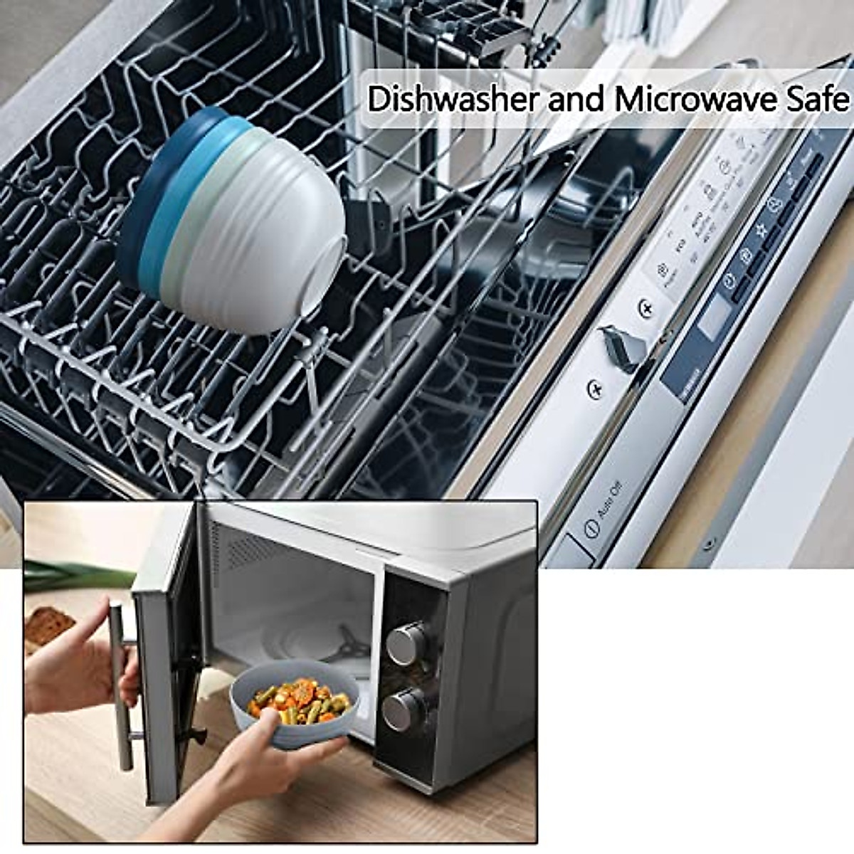 Homestockplus Cereal Bowls 24 OZ Microwave and Dishwasher Safe Bowl BPA-Free Eco-Friendly Bowl Sets Mixed Color for Cereal, Salad, Soup, Rice[Set of 8]