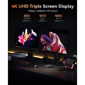 KAMRUI Mini PC, Mini Computer Intel 11th Gen N5105(up to 2.9GHz), 12GB RAM/256GB M.2 SSD, 4K UHD, 2.5 inch SSD(up to 2TB), 2.4G/5.0G WiFi, Business, Home, Office, Recreation