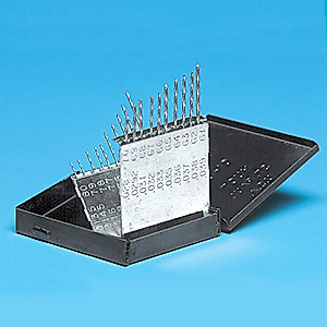 20-Piece Micro-Size Drill Bit Set with Index, 61 - #80