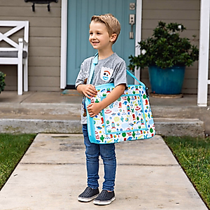 J.L. Childress Disney Baby 3-in-1 Travel Tray & iPad Tablet Holder - Car Seat Lap Tray for Toddlers, Kids - Use on Airplanes, Road Trips, Lap Desk - Tablet Holder and Carry Bag - Toy Story