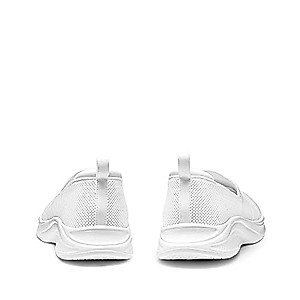 DREAM PAIRS Women's Slip on Walking Shoes, Lightweight Non Slip Sneakers with Removable Insole - Breathable Knit Mesh Upper - Casual Travel Work Jogging Tennis Shoe, White, Size 8.5 SDWS2307W