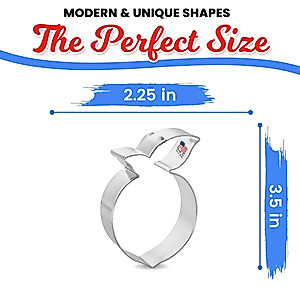 Peach Cookie Cutter 3.5 Inch – Made in the USA – Foose Cookie Cutters Tin Plated Steel - Peach Cookie Mold