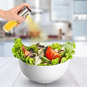 LAKORS Oil Sprayer - Olive Oil Sprayer for Cooking - Olive Oil Mister and Cooking oil Spray - Spray Bottles for Oil and Vinegar dispenser set - Oil Dispenser Bottle for Kitchen