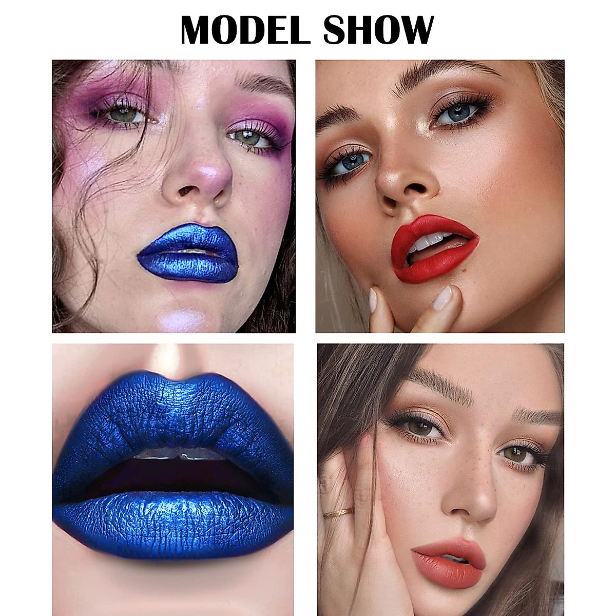 DAGEDA 5 Colors Lip Stain,Peel Off Lip Stain Lip Tint,Tattoo Color Lip Gloss,Waterproof Liquid Lipstick with 5ML Empty Spray Bottle, Lip Stain Tint Lip Makeup for Women