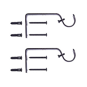 INTERIOR LIVING AZ71836US End Curtain Rod, 28-48", Chocolate Brown