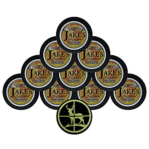 DC Crafts Nation Skin Can Cover Deer with 10 Cans Jake's Mint Chew Iced Coffee Caramel Swirl Pouches