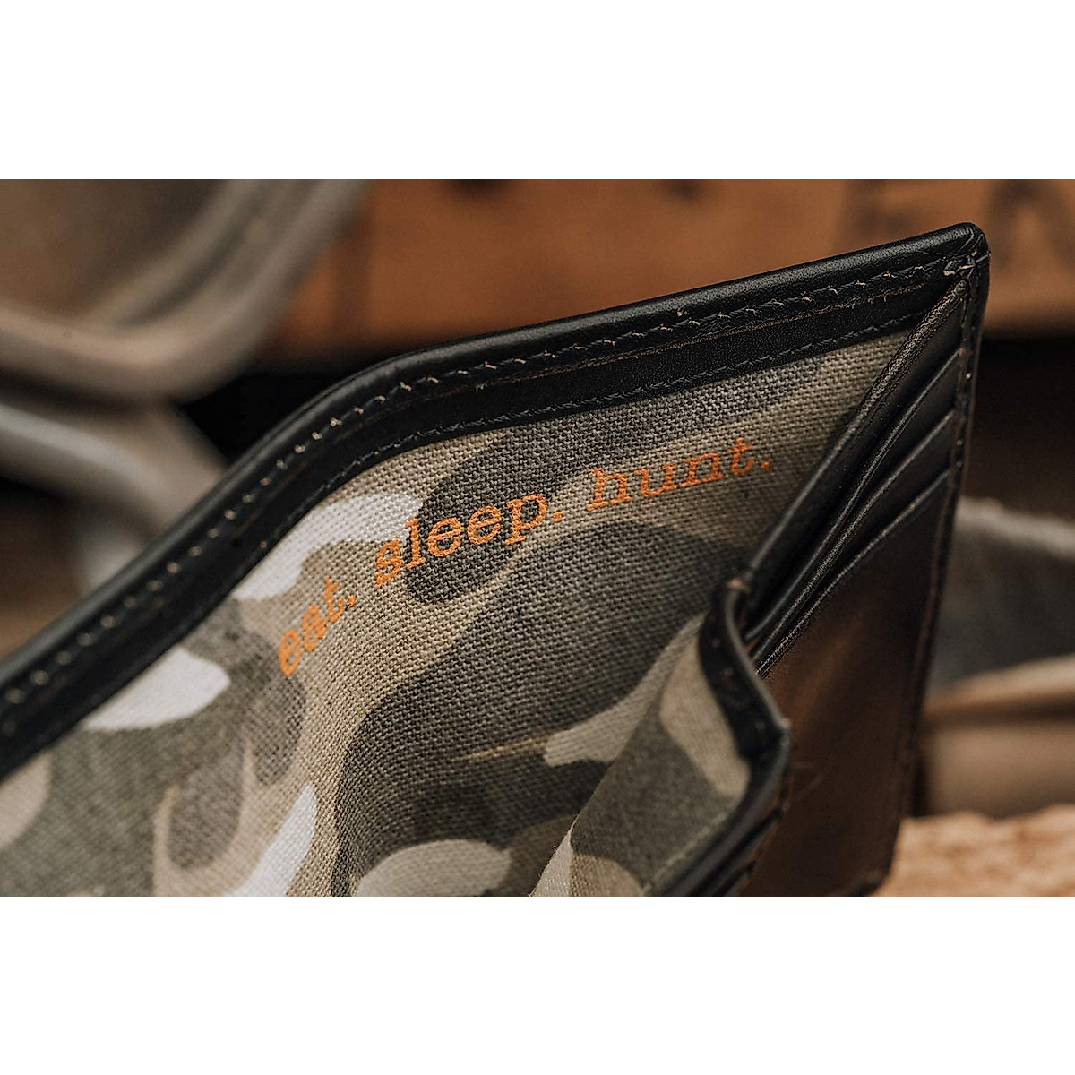 House of Jack Co. DEER Bifold Wallet for Men | Extra Capacity Two ID Windows | Full Grain Leather With Hand Burnished Finish | Multi Card Capacity | Deer Men's Wallet