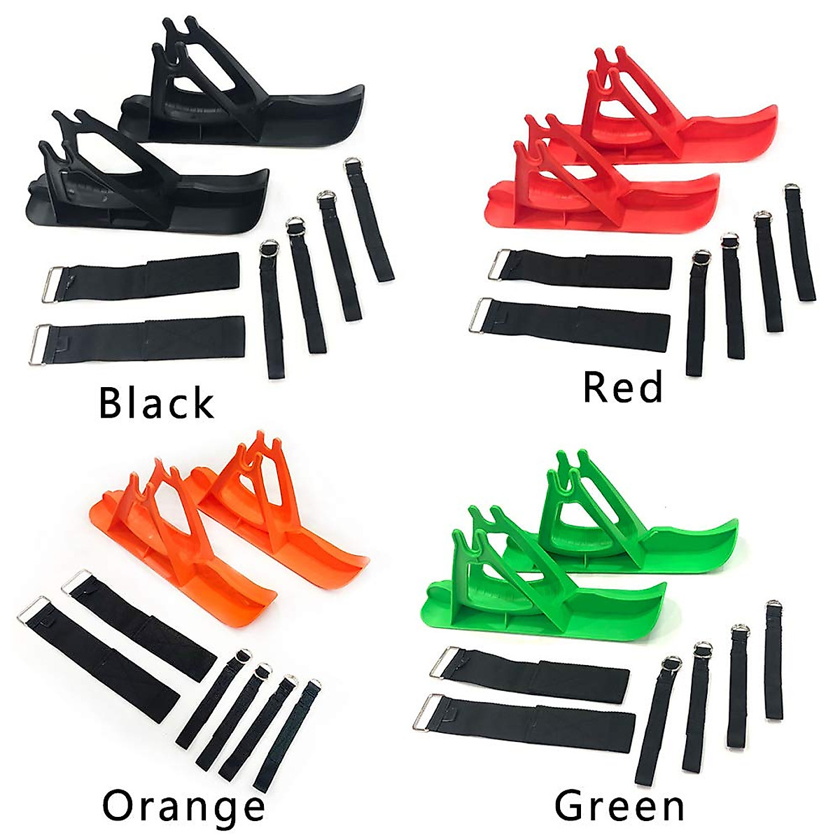 Snow Sledge Board Set for 12 inch Balance Bike Scooter Parts, No Pedal Training Bicycle Skiing Walker for Kids and Toddlers