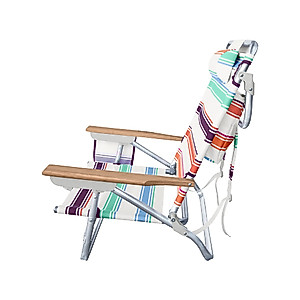 Hurley Deluxe Backpack Beach Chair, One Size, Plum