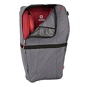 Diono Car Seat Travel Backpack, Airport Travel Bag For Car Seat, Gate Check-In Bag, Carry As Duffle Bag Or BackPack, Padded Shoulders, Durable Protective Material