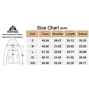 MOERDENG Men's Waterproof Ski Jacket Warm Winter Snow Coat Mountain Windbreaker Hooded Raincoat