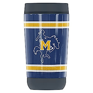 THERMOS Mcneese State University OFFICIAL Jersey Stripes GUARDIAN COLLECTION Stainless Steel Travel Tumbler, Vacuum insulated & Double Wall, 12 oz.