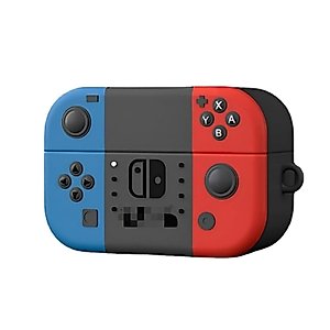 Case Compatible with Sony WF-1000XM5 with Keychain, Soft Silicone Anime Cartoon Games Console Shockproof Protective Compatible with WF-1000XM5 for Man Boys