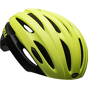 Bell Avenue LED Adult Road Bike Helmet - Matte/Gloss Hi-Viz/Black (2021), Universal Adult (53-60 cm)