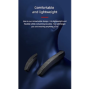 VANPEUSO-905 Neckband Bluetooth Speaker, Bluetooth 5.0 Built-in mic, Portable Wireless Wearable Speaker, True 3D Stereo Surround Sound, Ideal for Home&Outdoors(Black)