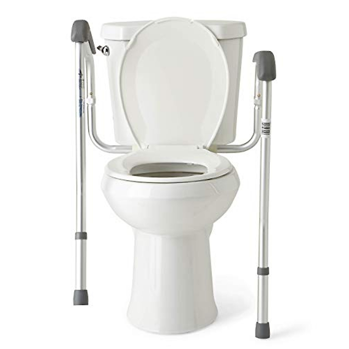 Medline Toilet Safety Rails, Safety Frame for Toilet with Easy Installation, Height Adjustable Legs, Bathroom Safety