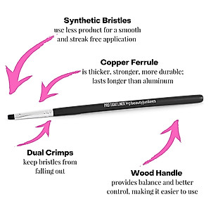 Flat Eyeliner Brush Definer Brush – Pro Tight Eye Liner Brush Thin, Gel Eyeliner Brush, Small Fine Makeup Brush for Eyeliner, Tool Applicator for Gel Liquid Powder Cake Cream