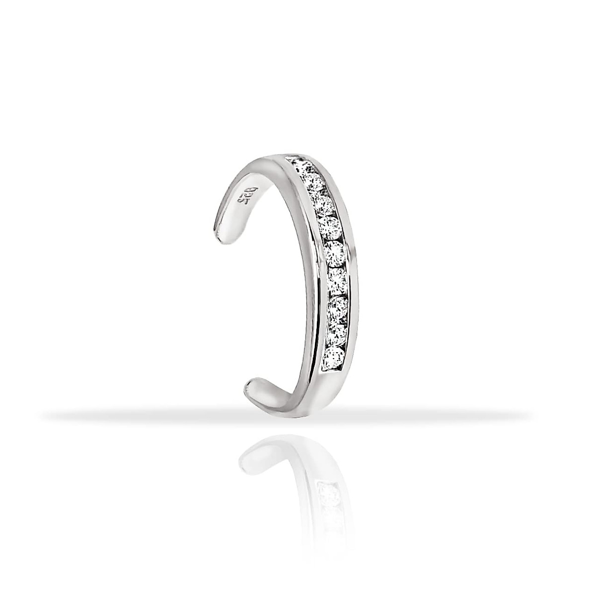 Hoops & Loops Sterling Silver Chanel Toe Ring