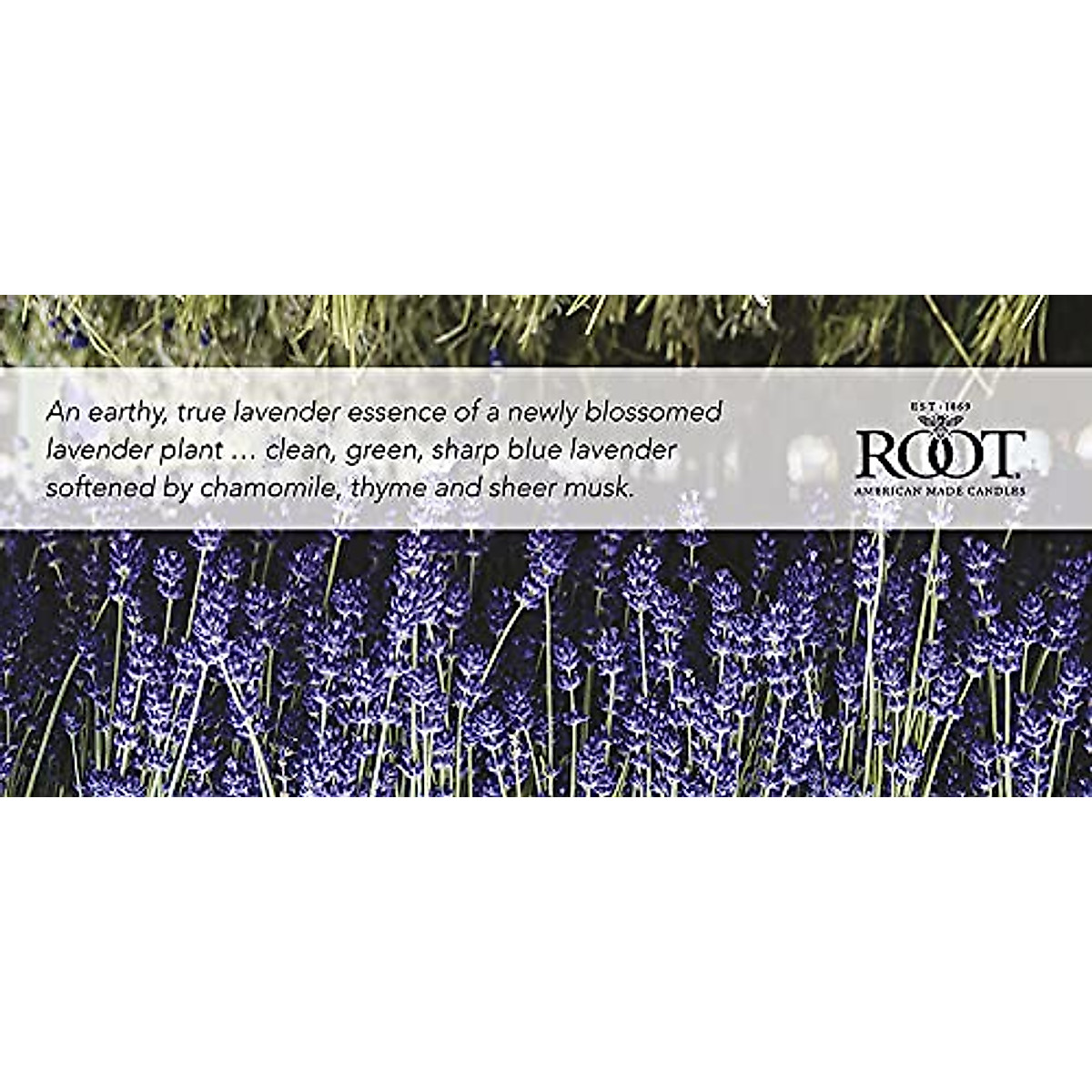 Root Candles Honeycomb Veriglass Scented Beeswax Blend Candle, English Lavender Large
