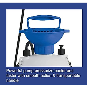 BRUFER 72022 Sprayer for Lawns and Gardens or Cleaning Decks, Siding and Concrete - 1.1 Gallon (4L) with Pressure Release Valve