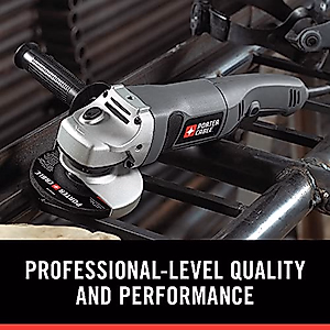 PORTER-CABLE Angle Grinder Tool, 4-1/2-Inch, 7.5-Amp (PC750AG), Grey,black
