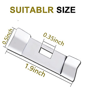 Vertical Blind Repair Vane Savers, Metal Vertical Blind Repair Tabs, Vertical Blind Repair Clips for Vertical Blinds Replacement Slats, White (12)