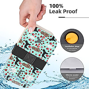 KOOLR Poodles Dogs Print Bento Box Adult Lunch Box With 2 Compartments Stackable For Work Picnic Leak Proof Bento Box
