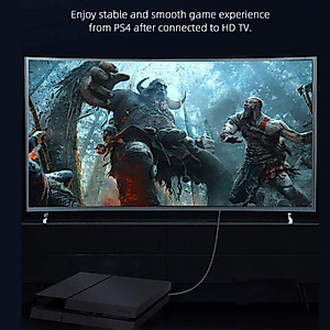 Cabletime 8K HDMI Ultra HD High Speed 60Hz 4K@144Hz and HDR Support 48Gbps Cable Compatible with Apple TV Roku Netflix PS4 Pro Wii Xbox One X Samsung Sony LG (1M/3.3FT)