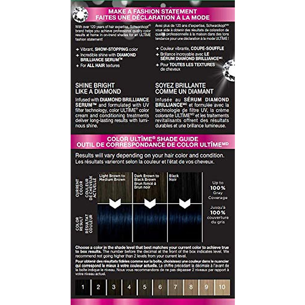 Schwarzkopf Color ultime permanent hair color creme, glam nights, 3.44 indigo royale