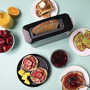 Nostalgia MyMini™ Single Slice Toaster - Extra Wide Slot - With Crumb Tray - 500 Watts