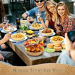 Woltechz 120 Pcs Air Fryer Liners, Air Fryer Disposable Paper liner, Parchment Paper Non-Stick, Oil-proof, Water-proof, Food Grade for Baking, Grilling, Cooking