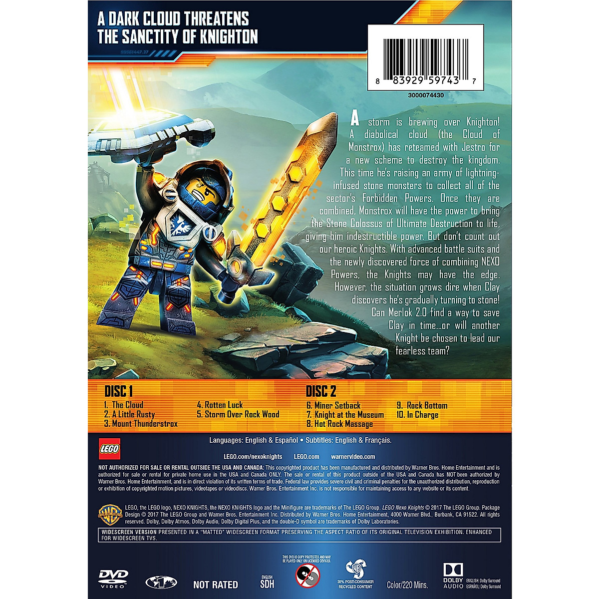 LEGO Nexo Knights: Season 3 (DVD)