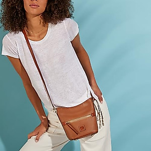 Dooney & Bourke Handbag, Pebble Grain Small Zip Sac Shoulder Bag - Taupe