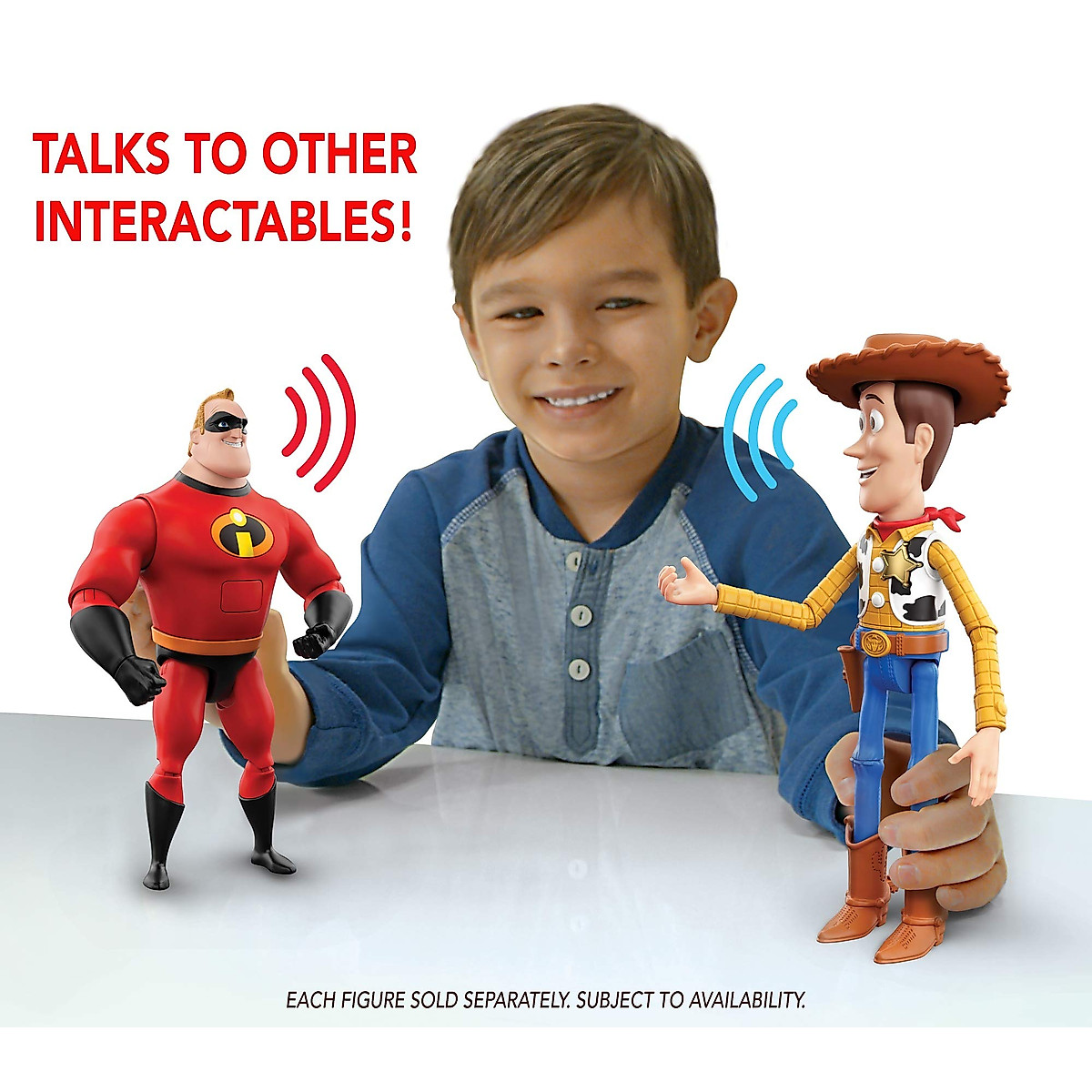 Pixar Interactables Mr. Incredible Talking Action Figure, 8-in Highly Posable Movie Character Toy, Interacts with Other Figures, Kids Gift Ages 3 Years & Older